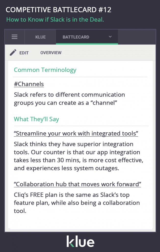 Competitive Battlecards 101: How to Spot a Competitor Battlecard ...