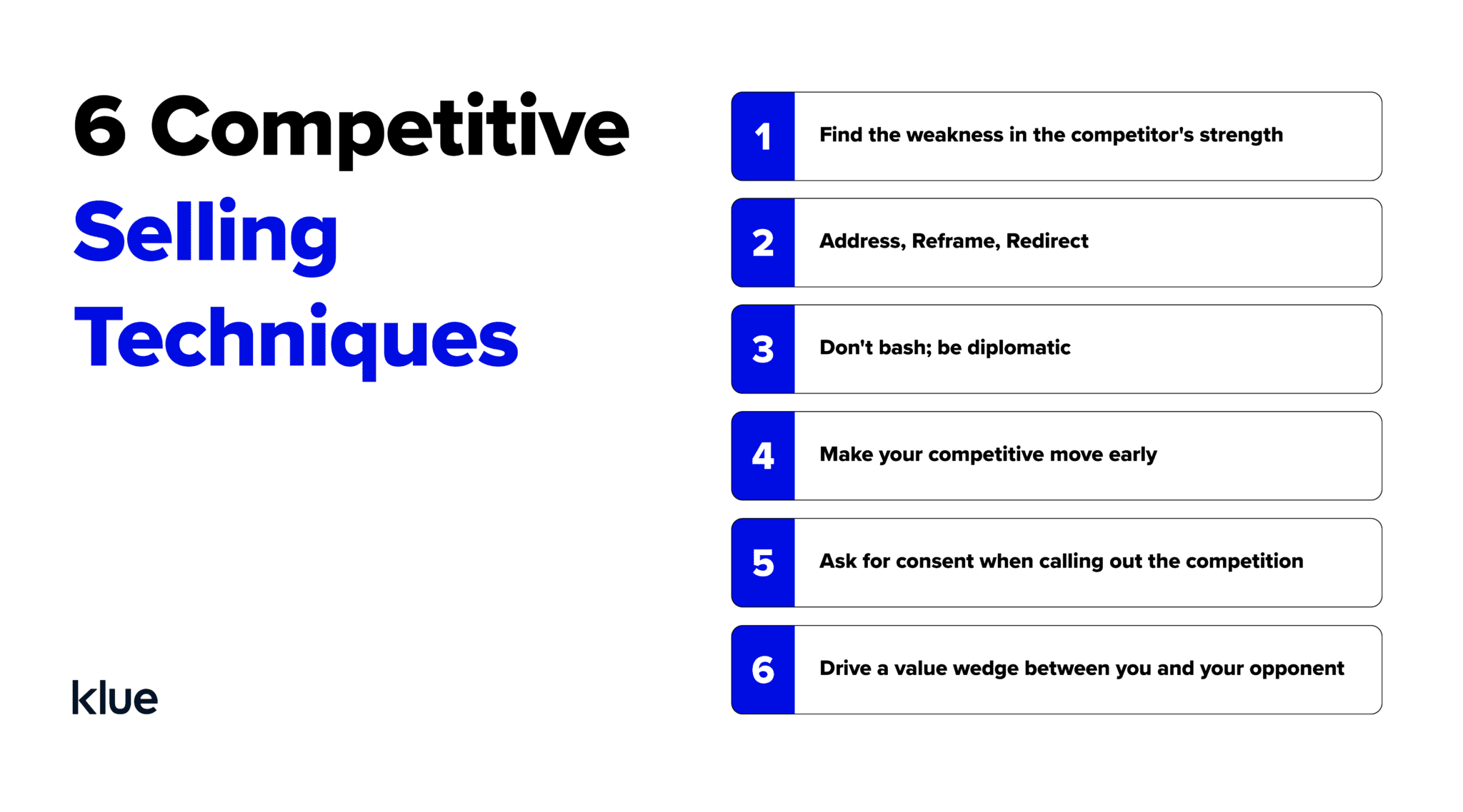 6 Competitive Selling Techniques & Strategies (Win More Deals)