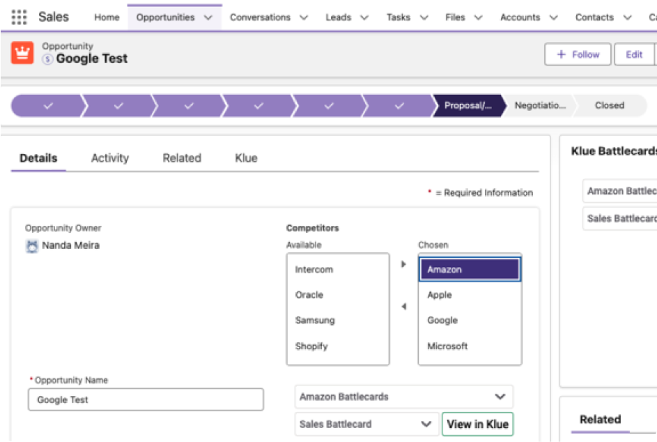 Klue Gong Integration | Enhance Sales with Competitive Data Klue Gong Integration | Enhance Sales with Competitive Data