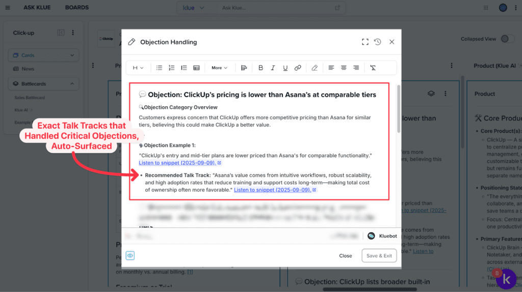 How PMMs Scale Objection Handling that Works with AI - Klue